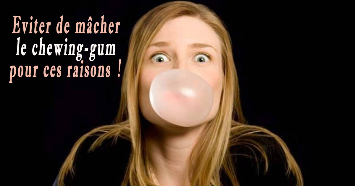 Éviter de mâcher le chewing-gum pour ces raisons